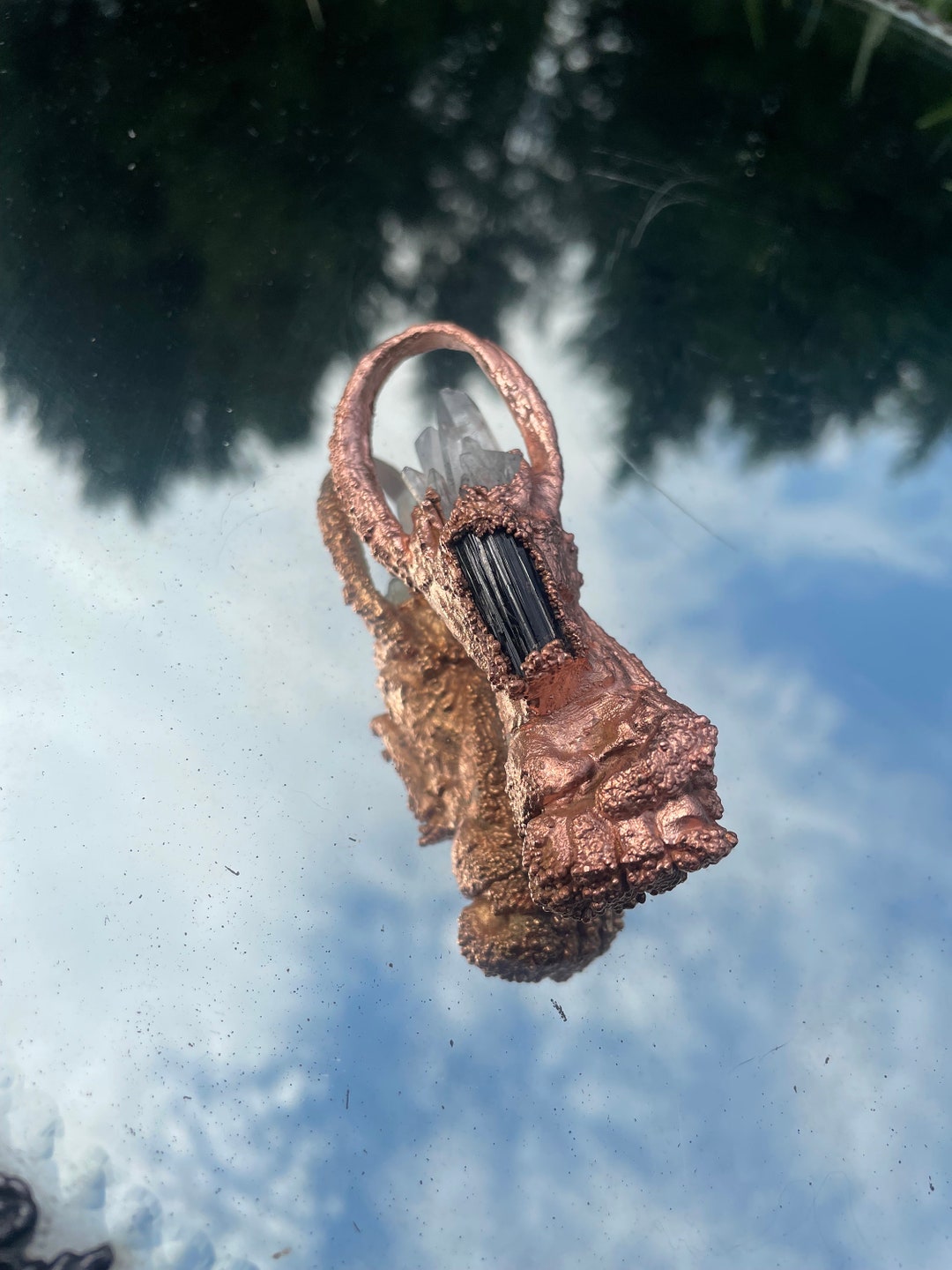 Ironman Fist Copper Amulet - Etsy