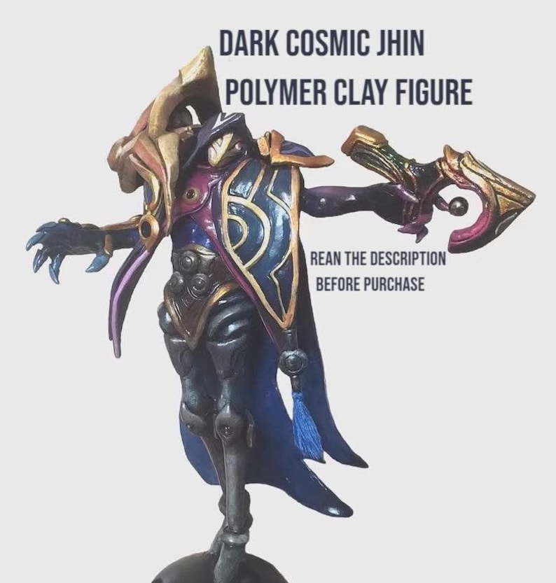 Dark Cosmic Jhin Handmade Figure | League of Legends Figure | READ THE ...