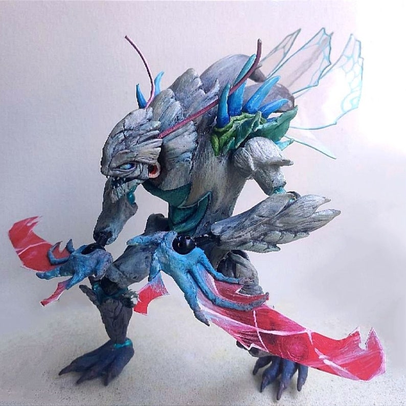 Custom BJD Death Blossom Kha'zix League of Legends Inspired Mantis Ball ...