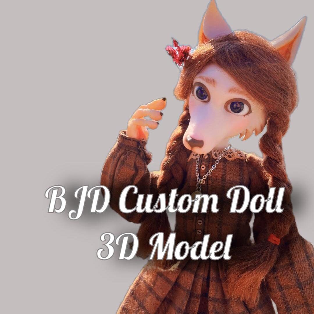 BJD Furry Commission Custom Character 3D Model Unique Design Animal ...