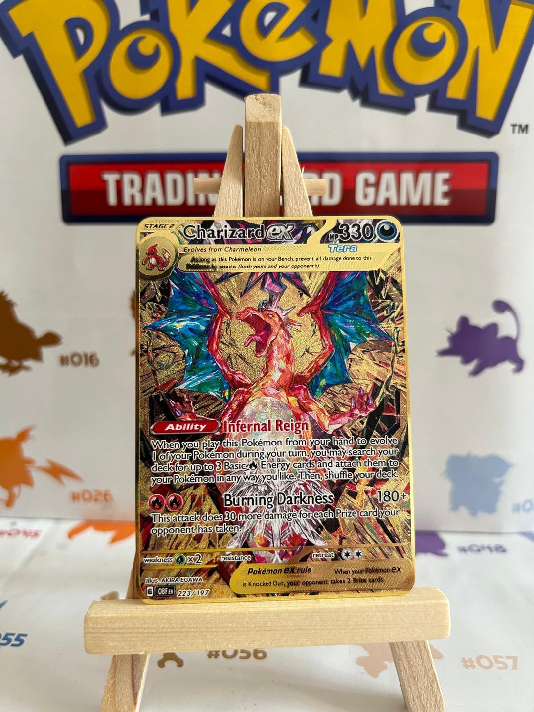 Pokemon Gold Metal Cards/fun Art Pokemon Cards for Collectors /best ...