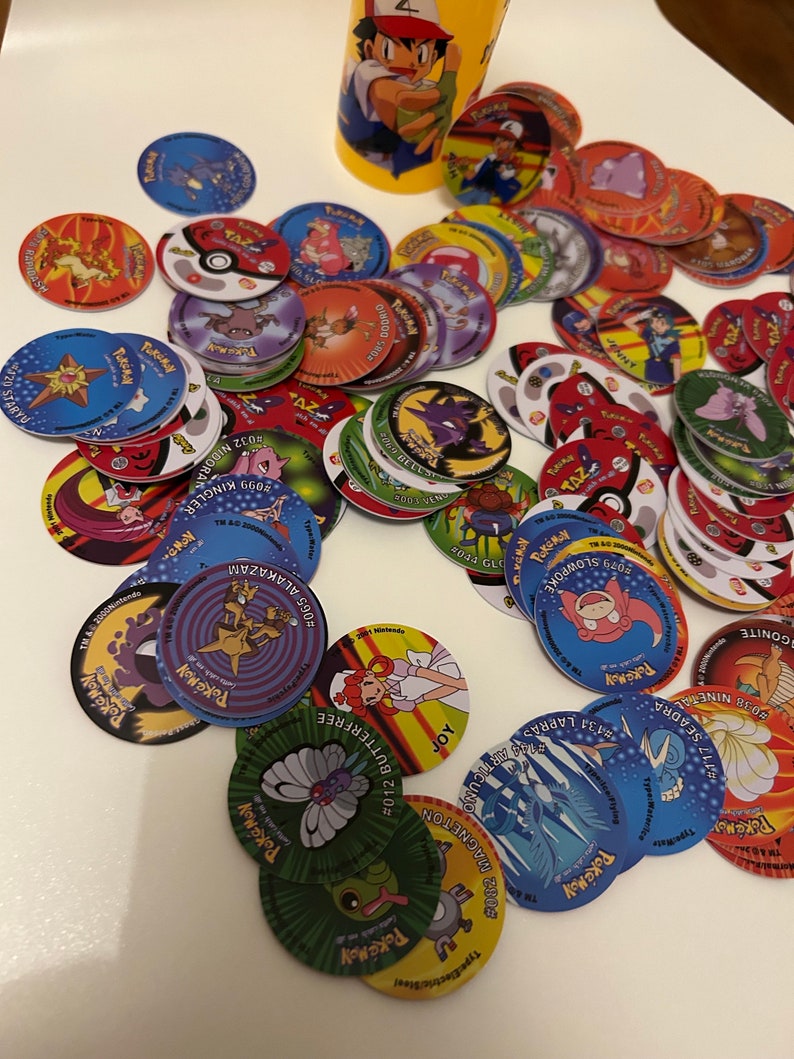 Brand New Pokemon Tazos / Generation 1 or Generation 2 / All Completed ...