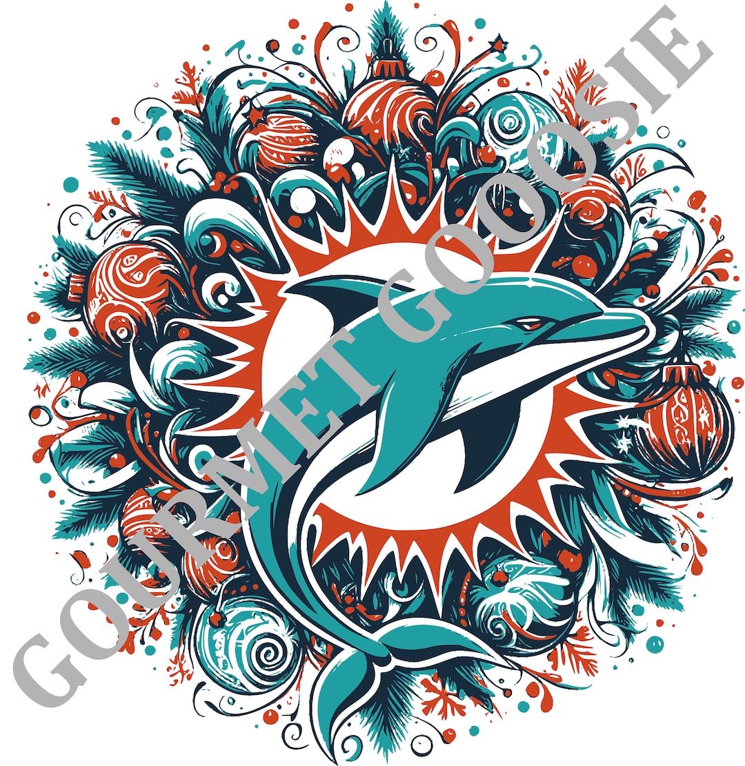 Miami Dolphins Christmas Design for Sublimation, Digital Art, Etc. - Etsy