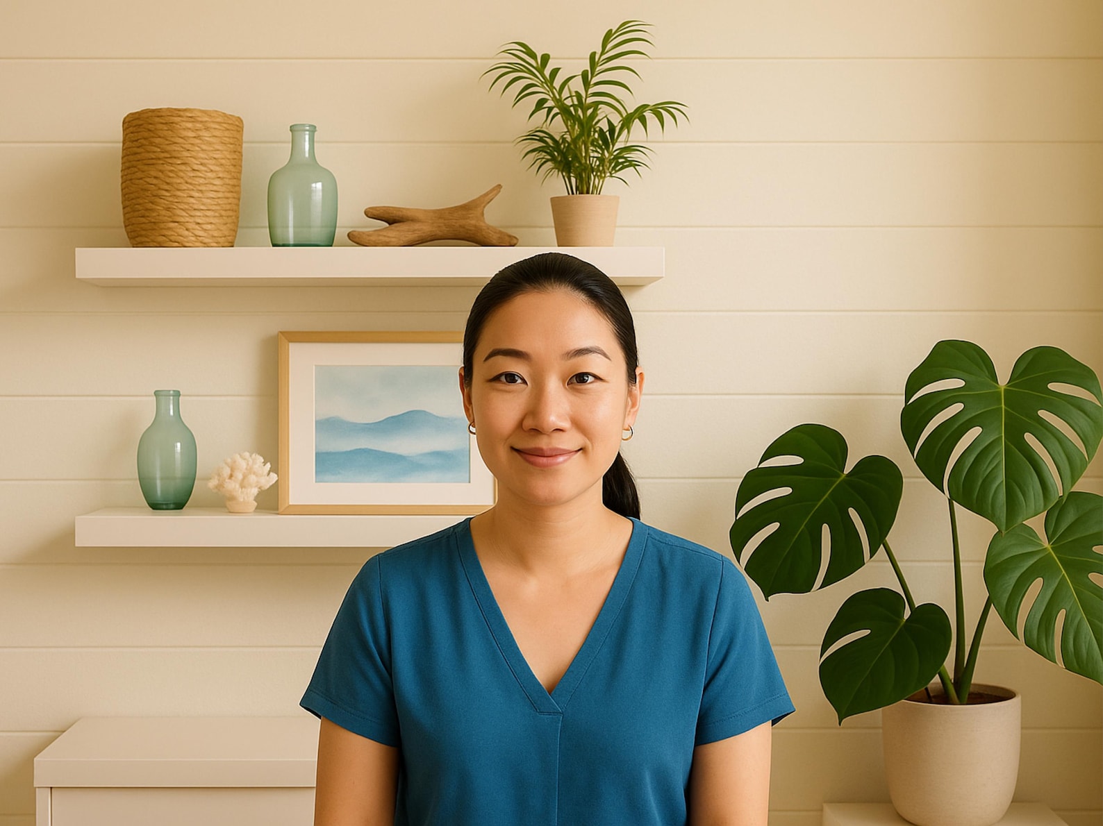 Coastal Beach Zoom Background Bundle: Calming Home Office (digital ...