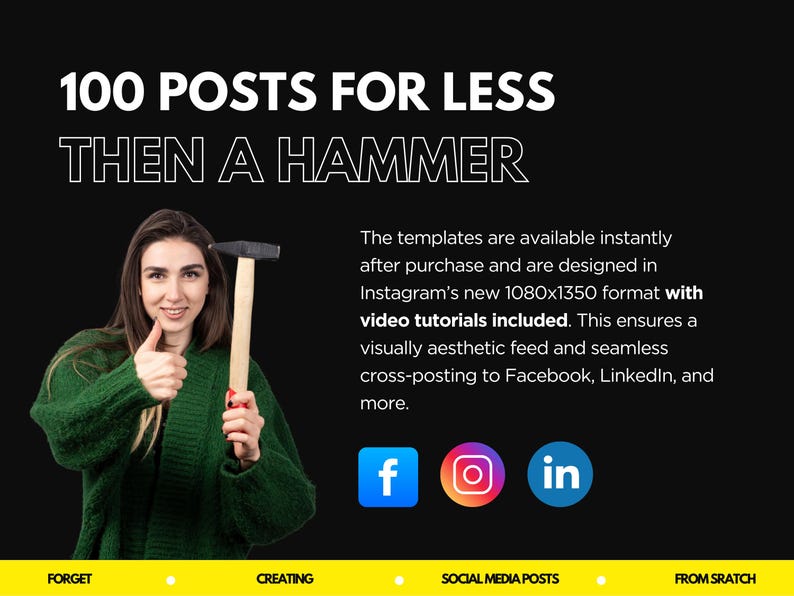 Roofing Social Media Templates: 100 Canva Posts for Roofers - Etsy