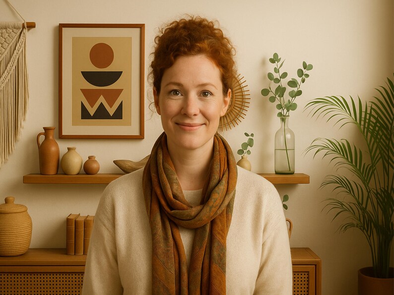 Boho Bohemian Office Zoom Background | Virtual Background for Zoom ...