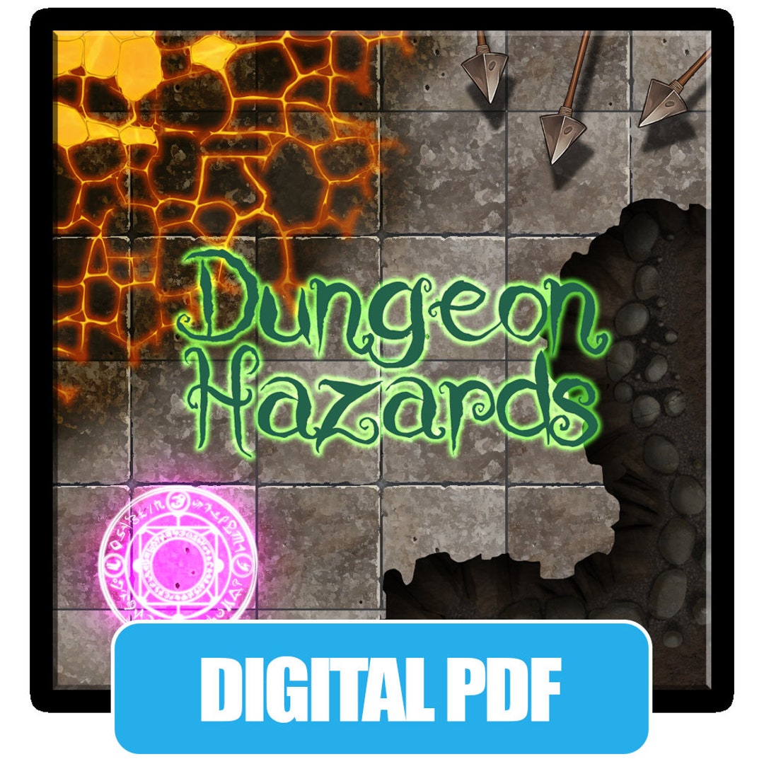 Dungeon Hazard Tiles PDF (UK/EU; A4 Size) - Etsy