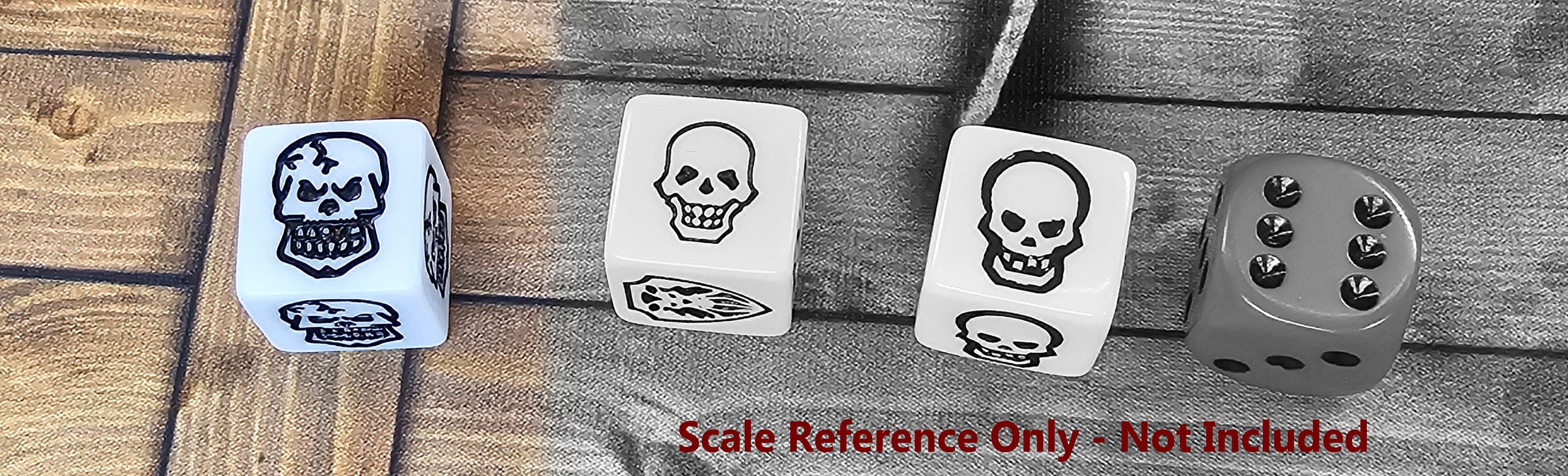 Battle Dice, Classic White, Set of 6 - Etsy