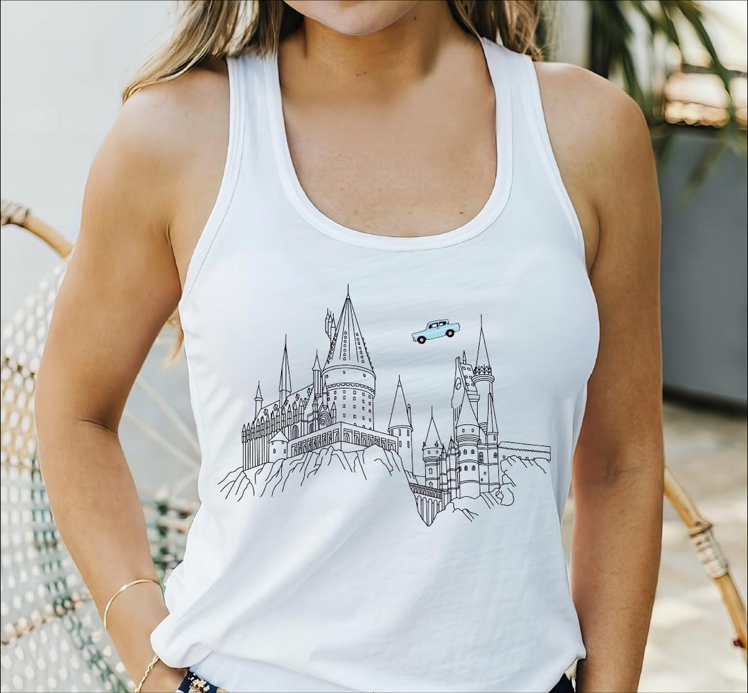 Wizard School Tank Top, Universal Vacation Tank Tops, Magical Castle ...