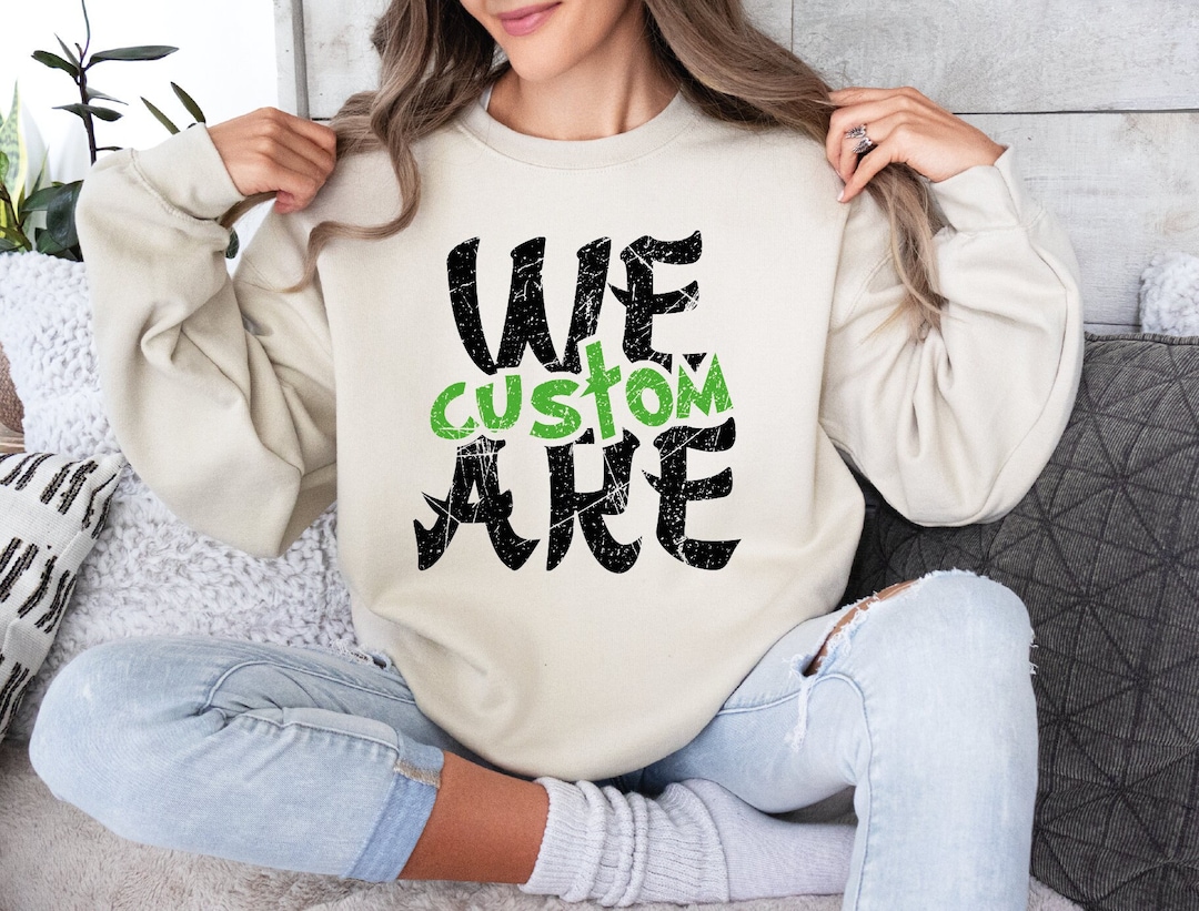 Custom Mascot Sweatshirt, School Spirit Sweater, School Mascot Shirt ...