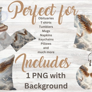 Memorial Angel Wings Background: Remembrance Design (PNG Digital ...