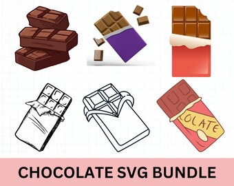 Chocolate SVG, Chocolate Bar SVG, Chocolate Silhouette, Chocolate Bar ...