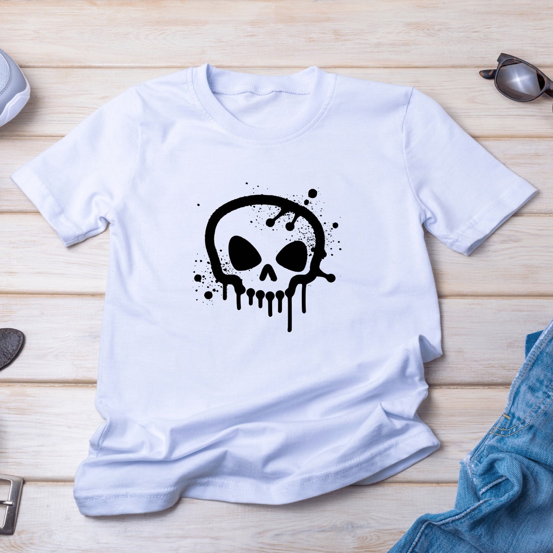 Dripping Skull Svg, Skull Svg, Skull Clipart, Melting Skull Svg, Skull ...