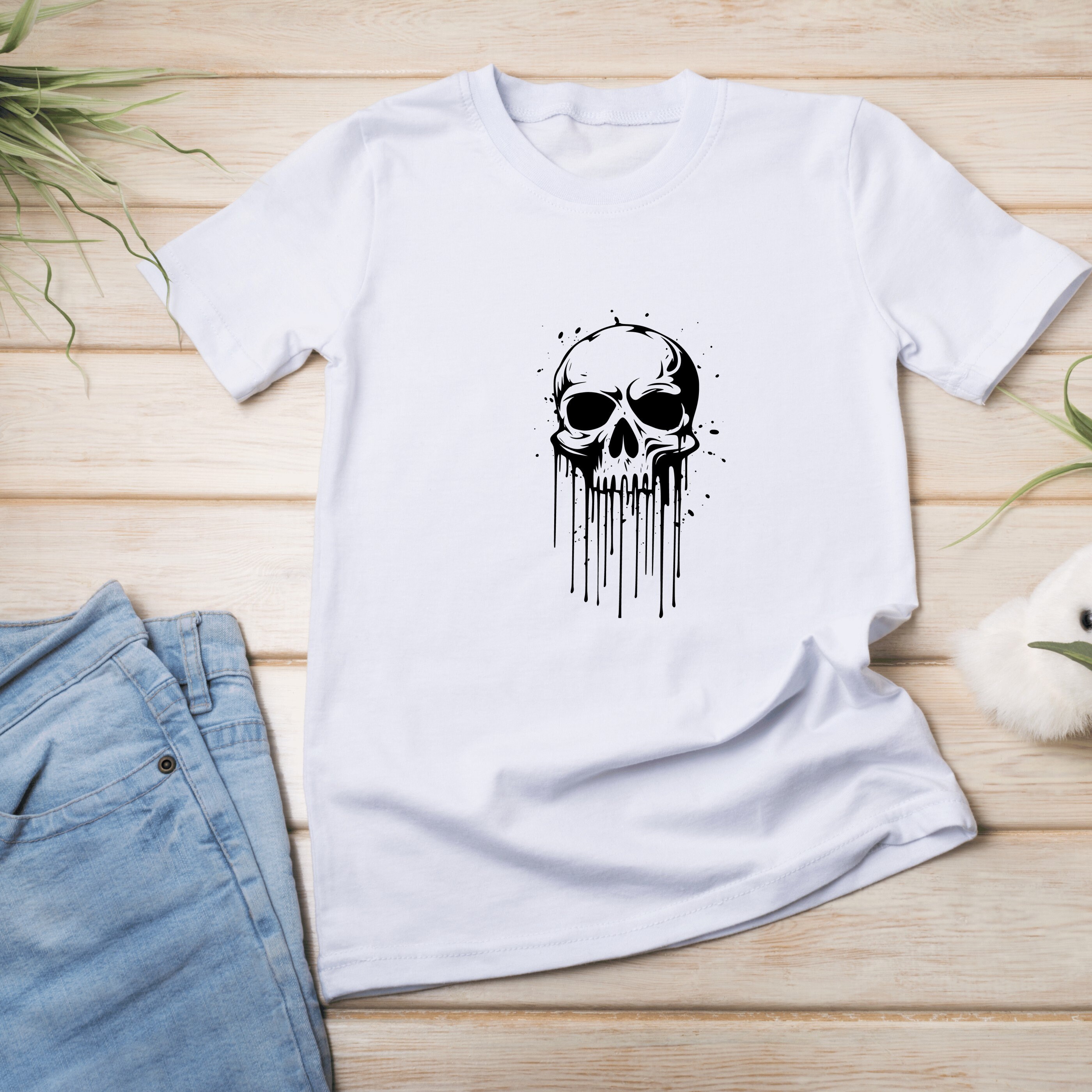 Dripping Skull Svg, Skull Svg, Skull Clipart, Melting Skull Svg, Skull ...