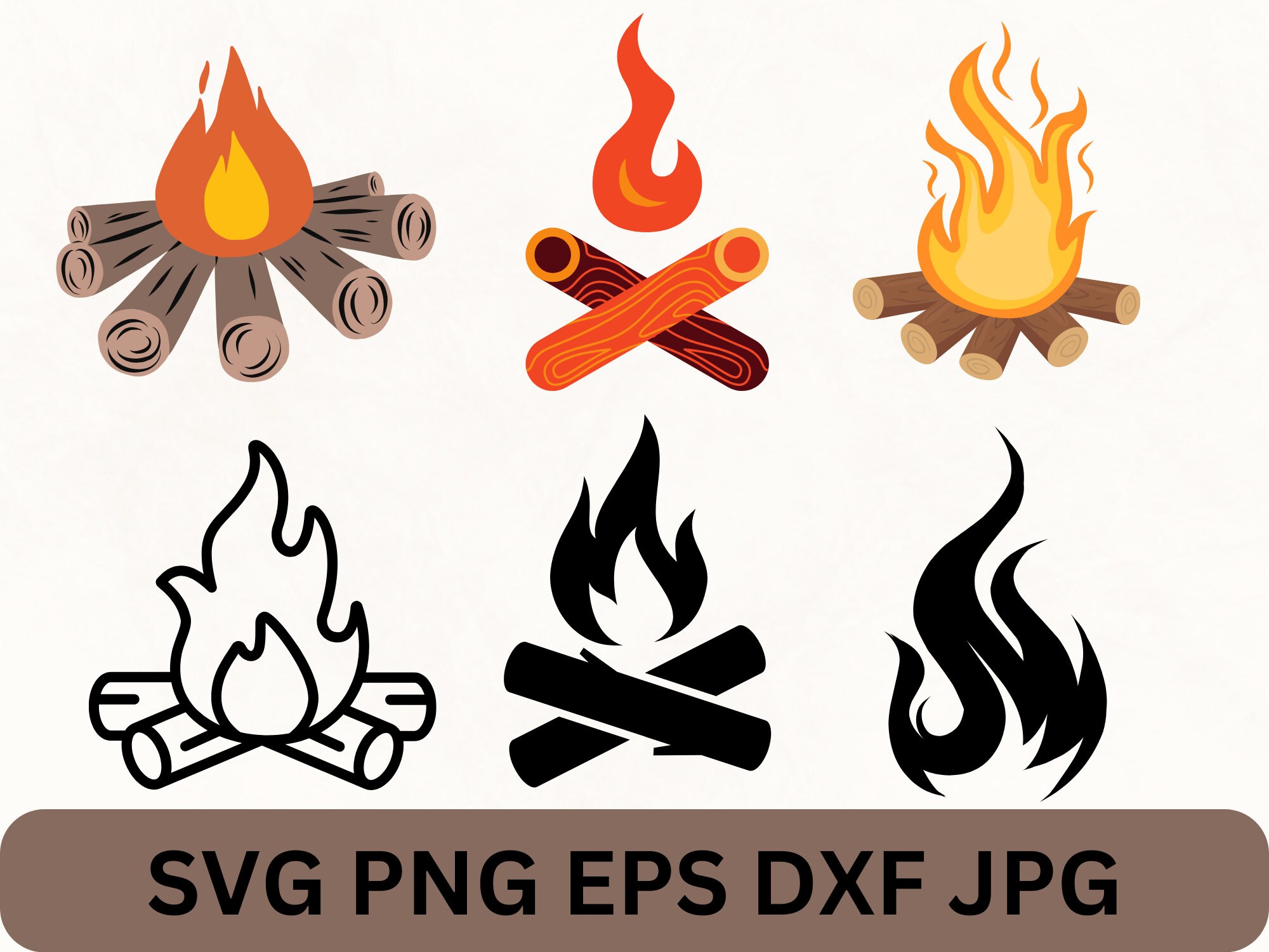 Fire Flame SVG, Fire Svg, Fire SVG Bundle, Fire Clipart, Flame Svg ...