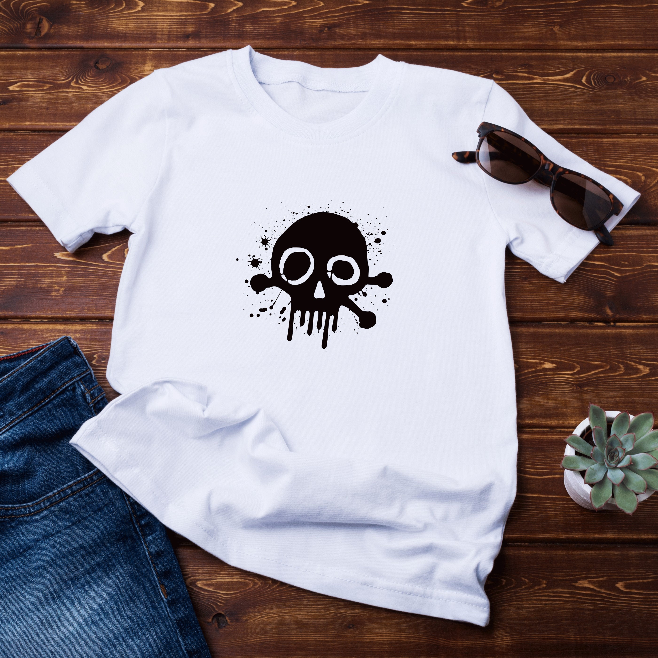 Dripping Skull Svg, Skull Svg, Skull Clipart, Melting Skull Svg, Skull ...