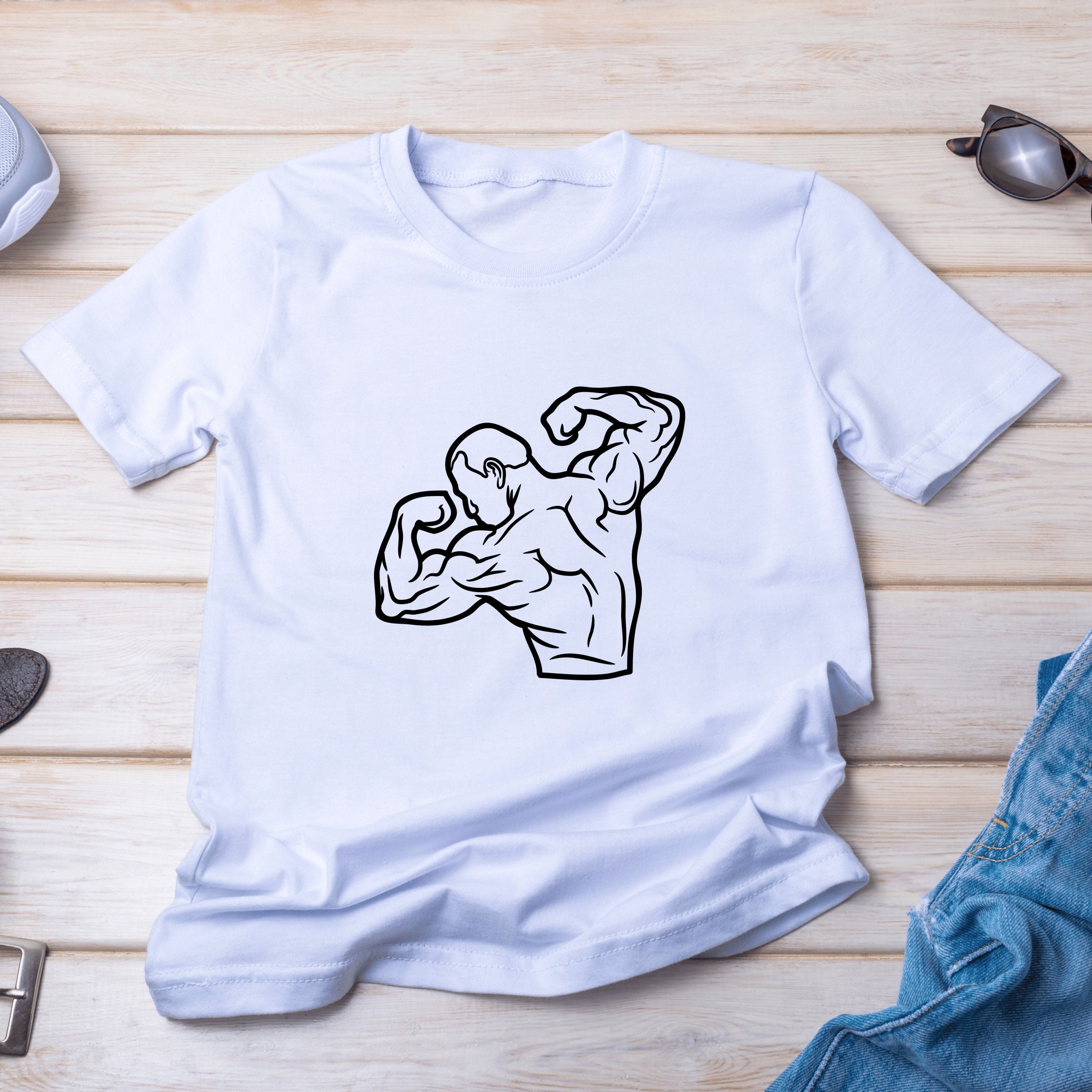 Bodybuilder Svg, Fitness Svg, Gym Svg, Muscle Man Png, Dumbell Svg ...