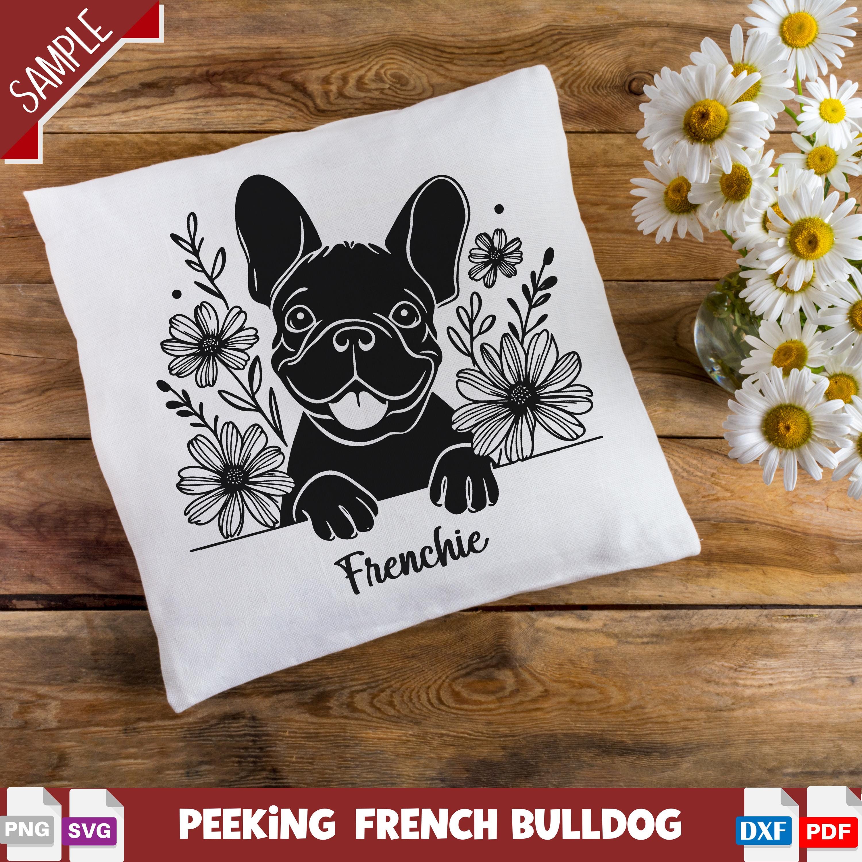 Peeking French Bulldog SVG for Crafts and DIY Projects Frenchie Design ...