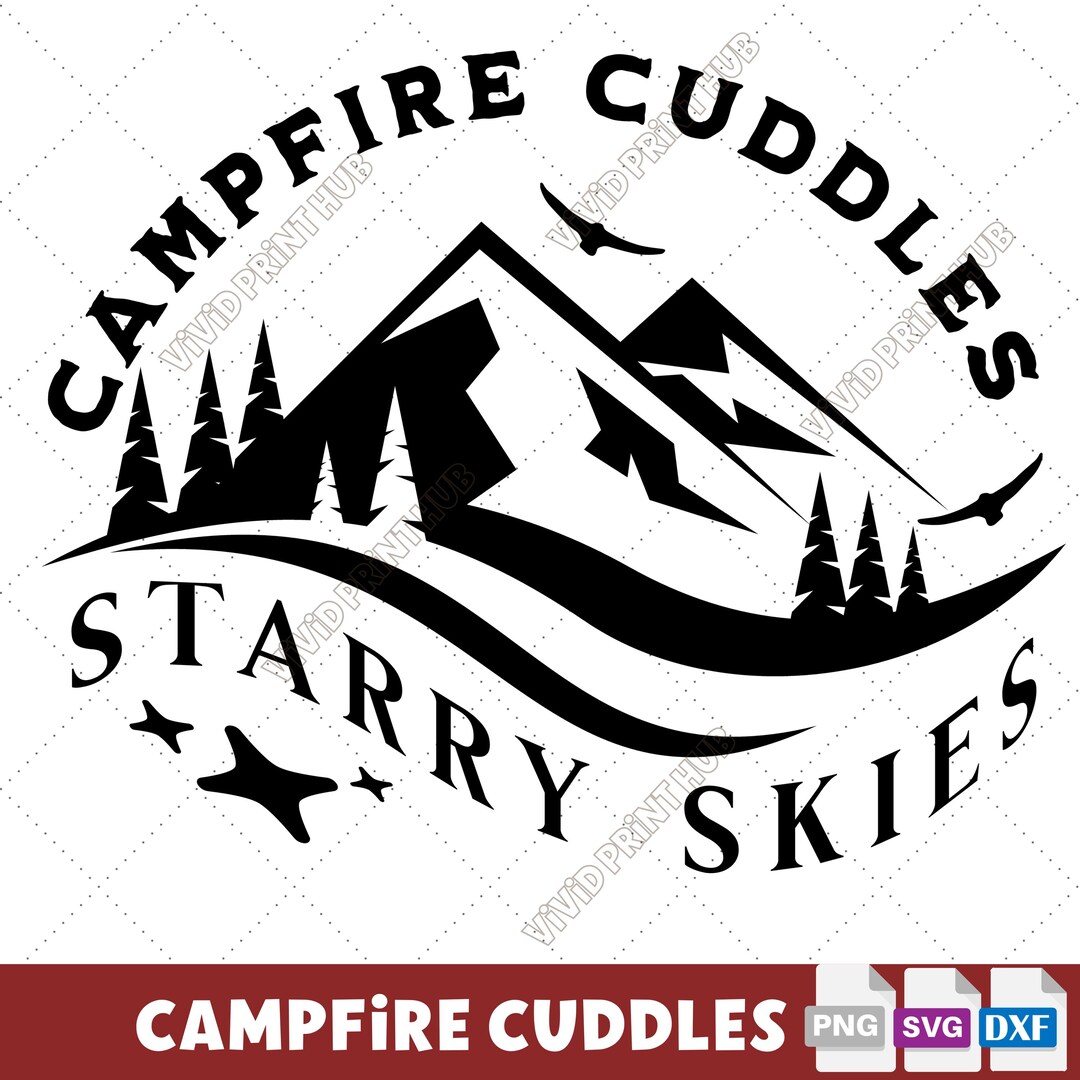 Campfire Cuddles SVG – Camping Laser Cut File, Decals. - Etsy