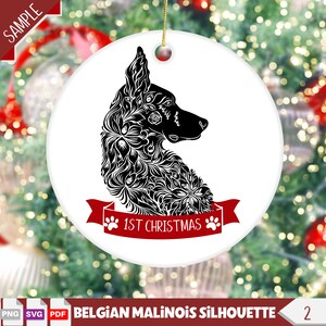 Belgian Malinois Dog Mom Gift, Malinois Sticker & Ornament Set ...