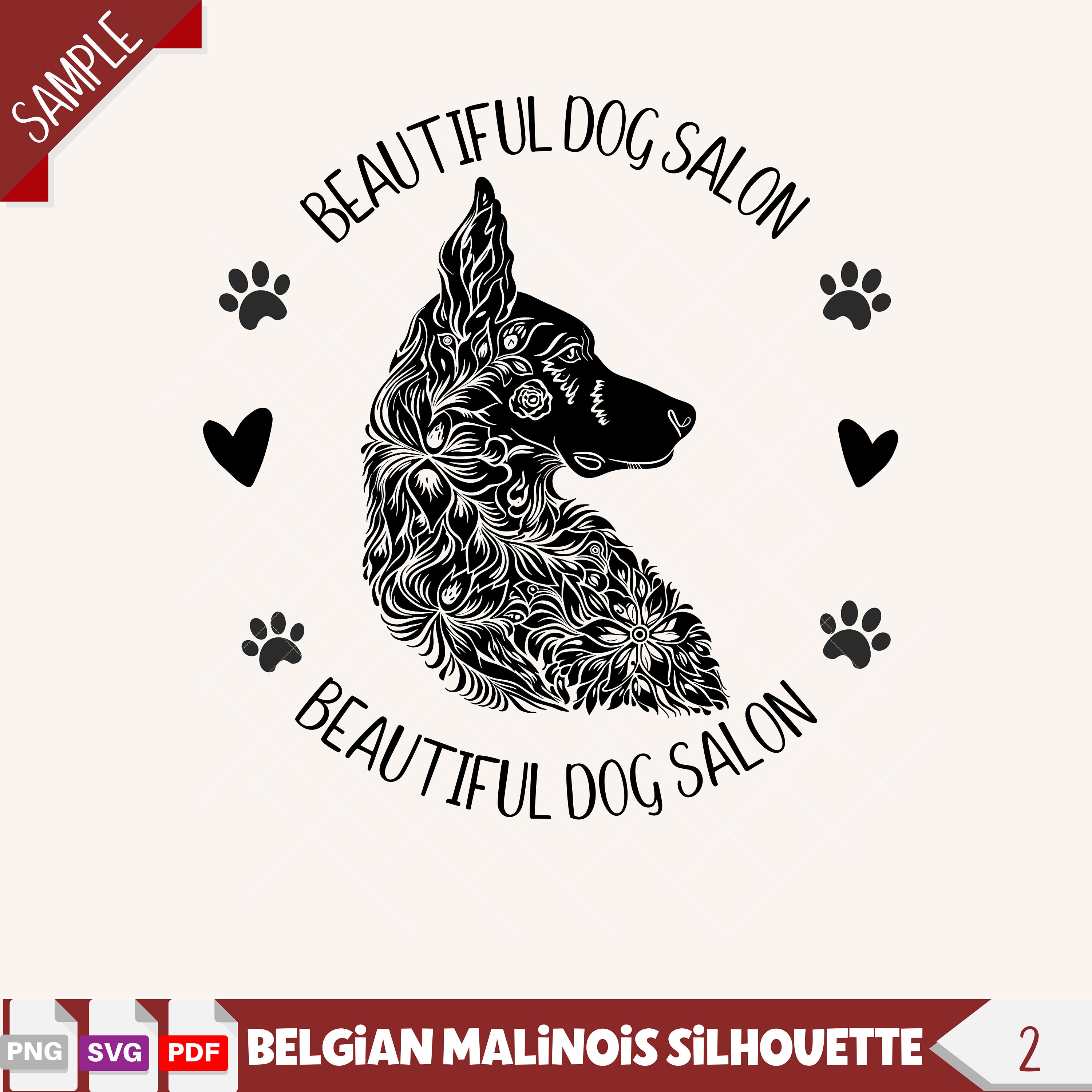 Belgian Malinois Dog Mom Gift, Malinois Sticker & Ornament Set ...