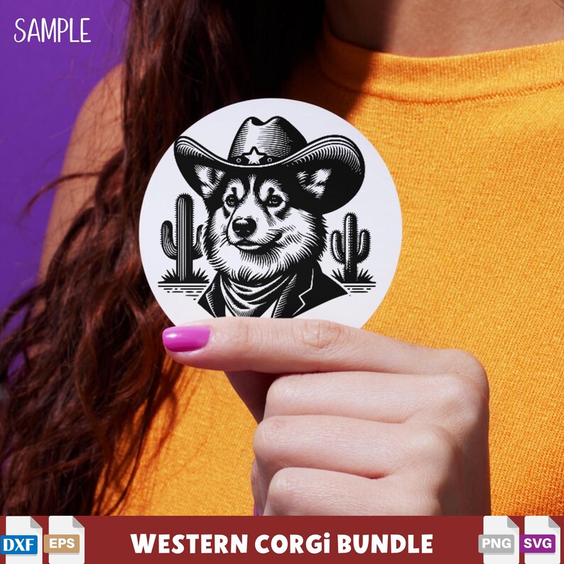 Western Corgi SVG Bundle Retro Corgi Shirt for Corgi Moms Funny Vintage ...