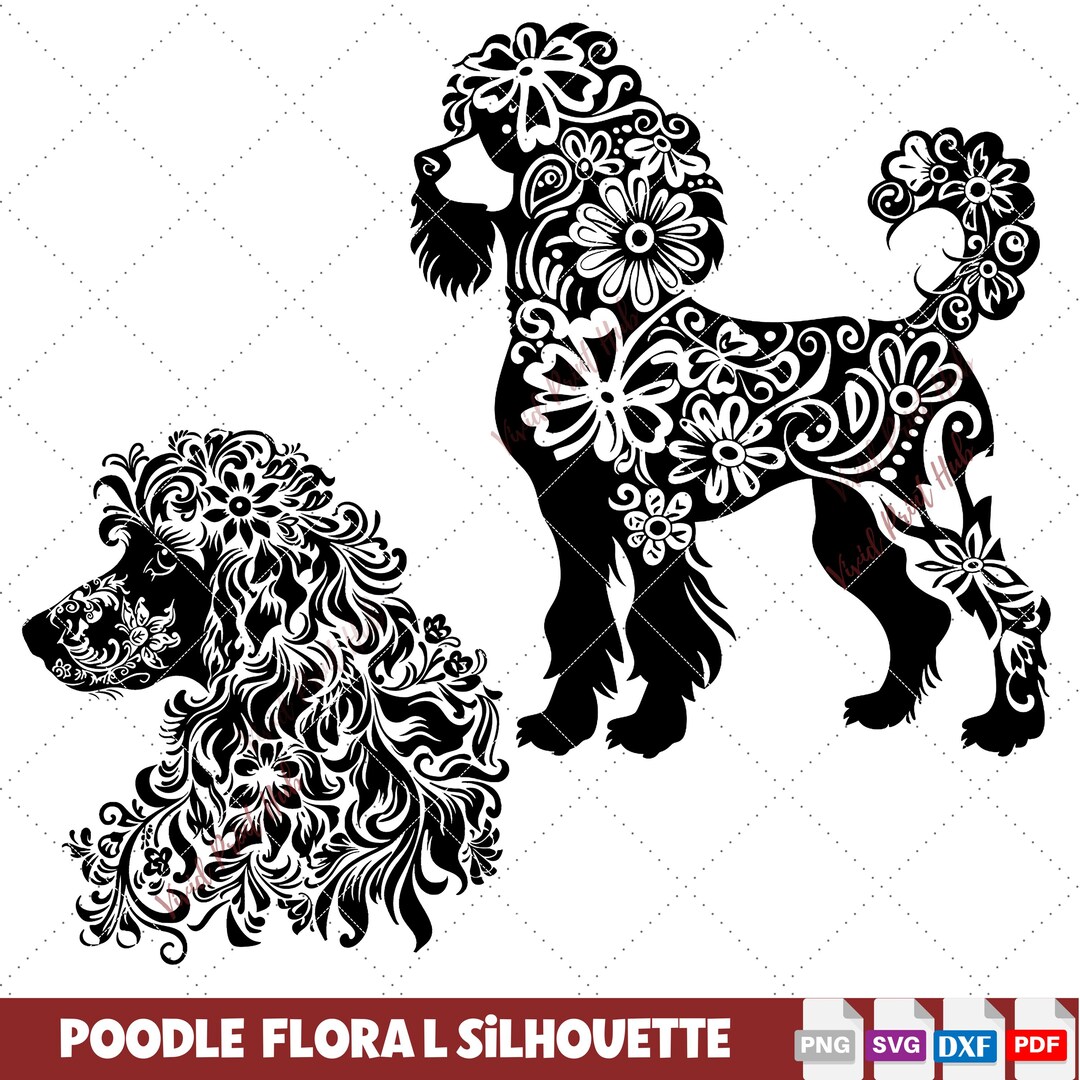 Delightful Poodle SVG Set – Laser Cut Dog Breed Designs, Standard ...