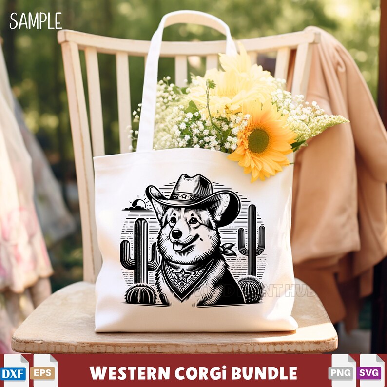 Western Corgi SVG Bundle Retro Corgi Shirt for Corgi Moms Funny Vintage ...