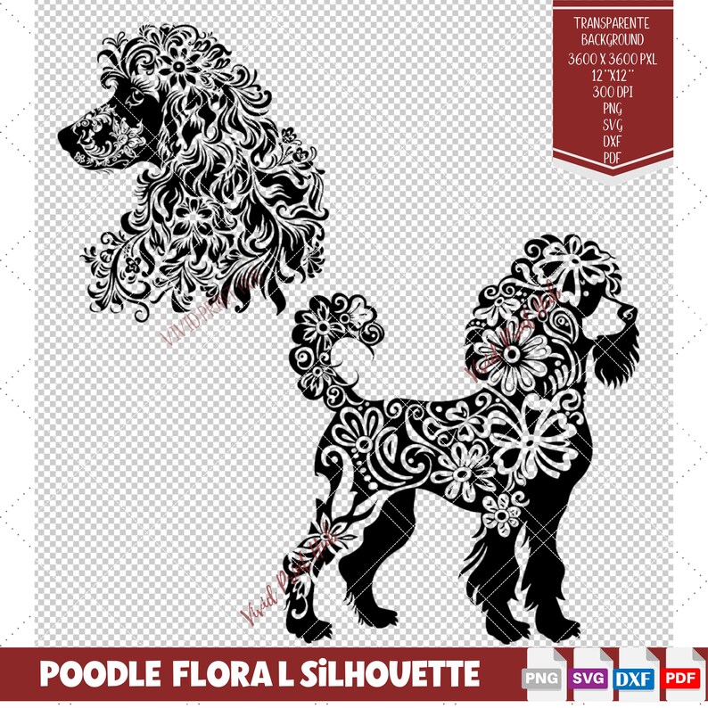 Delightful Poodle SVG Set – Laser Cut Dog Breed Designs, Standard ...