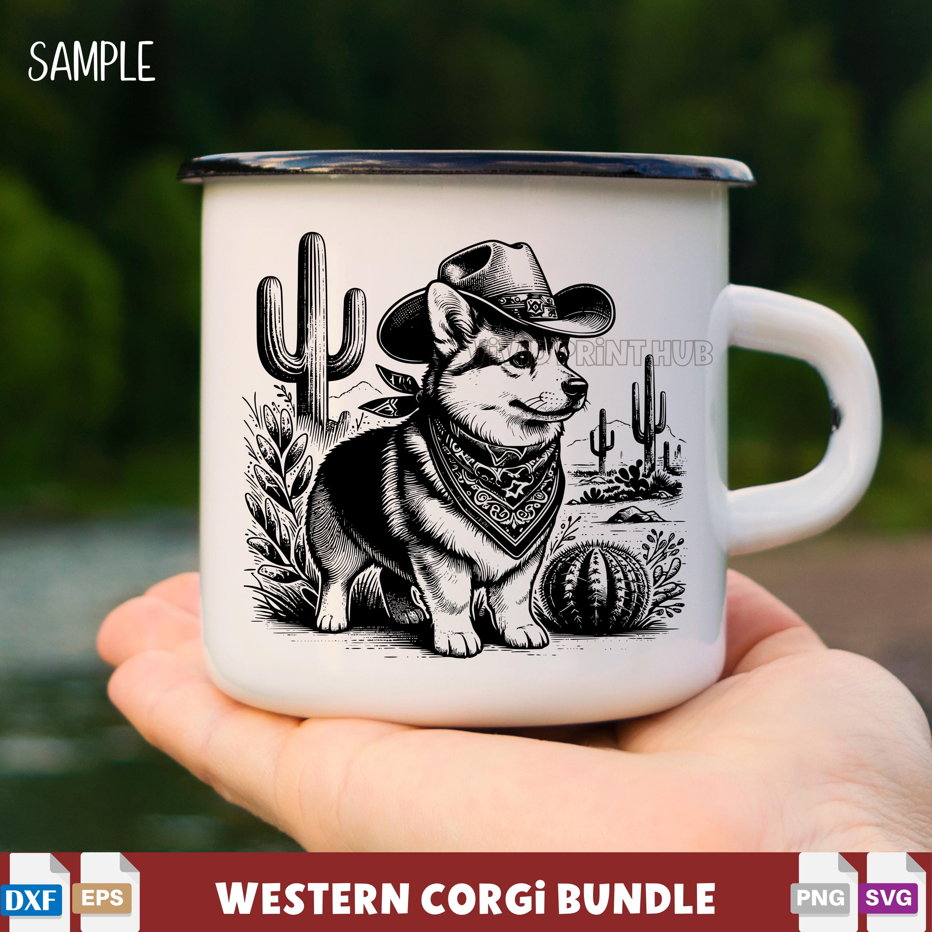 Western Corgi SVG Bundle Retro Corgi Shirt for Corgi Moms Funny Vintage ...