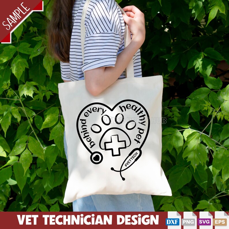 Vet Tech Gift SVG for Cricut Stethoscope Charm Veterinary Design Vet ...