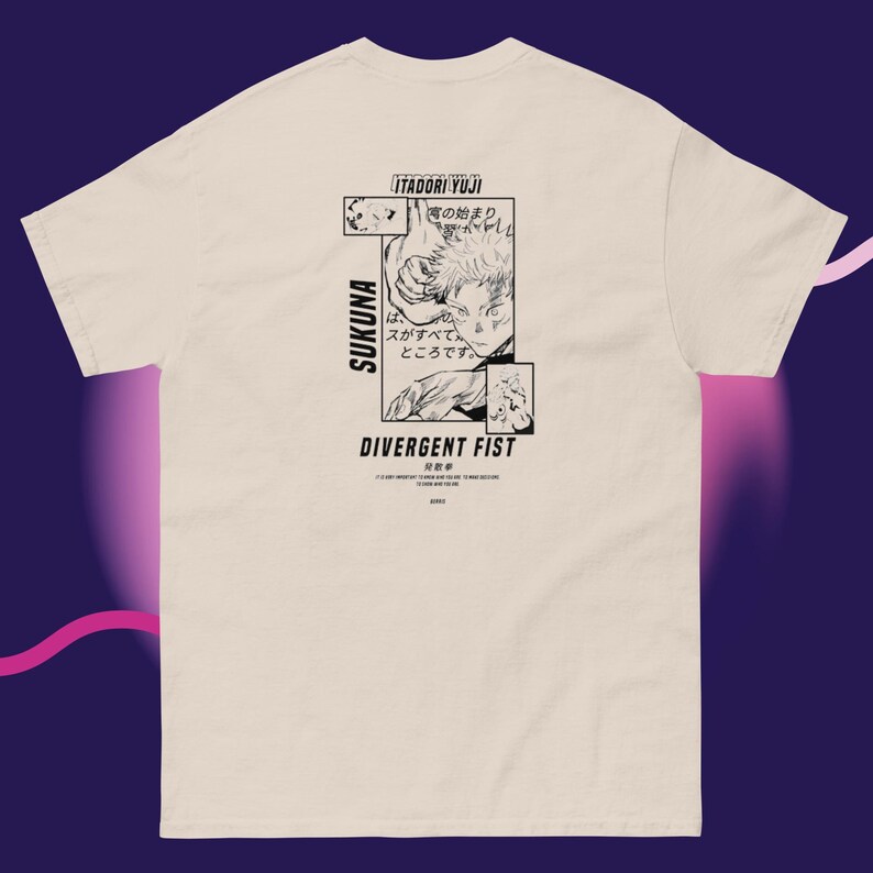 Itadori Yuji Jujutsu Kaisen Divergent Fist Mens Classic Tee T For Jjk And Anime Fans For