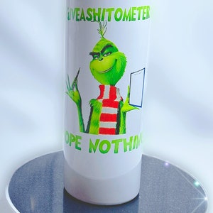 Grinch Give a Meter Tumbler - Etsy