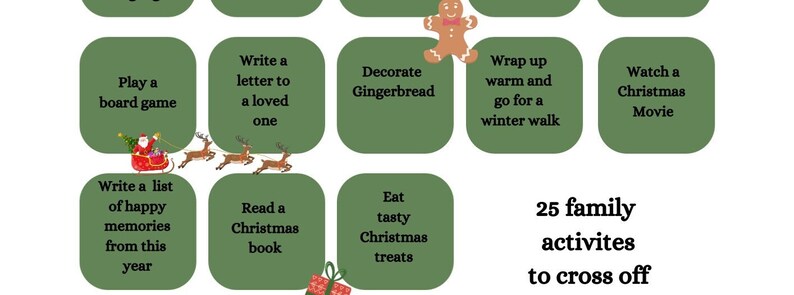 Family Activity Advent Calendar | Christmas Activity | Family Fun ...