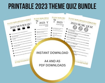 New Years Trivia Game, New Years Eve Trivia Game 2023, Printable New ...