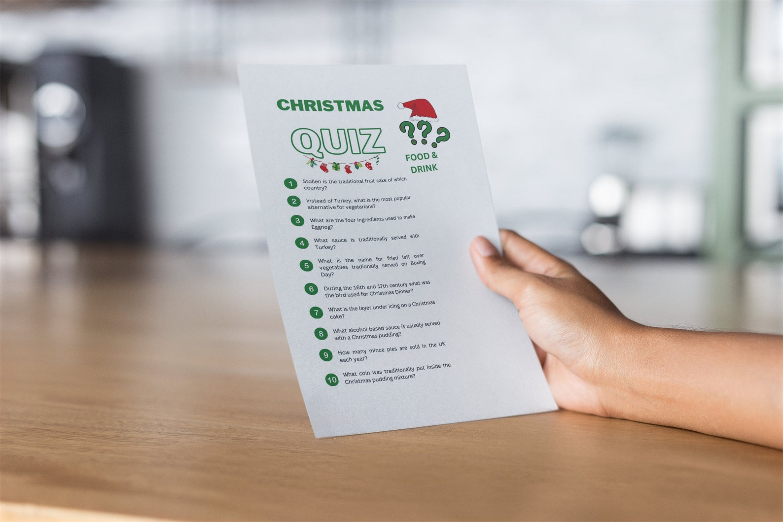 Printable Quiz | Christmas Quiz | Food and Drink Quiz | Family Fun Game ...