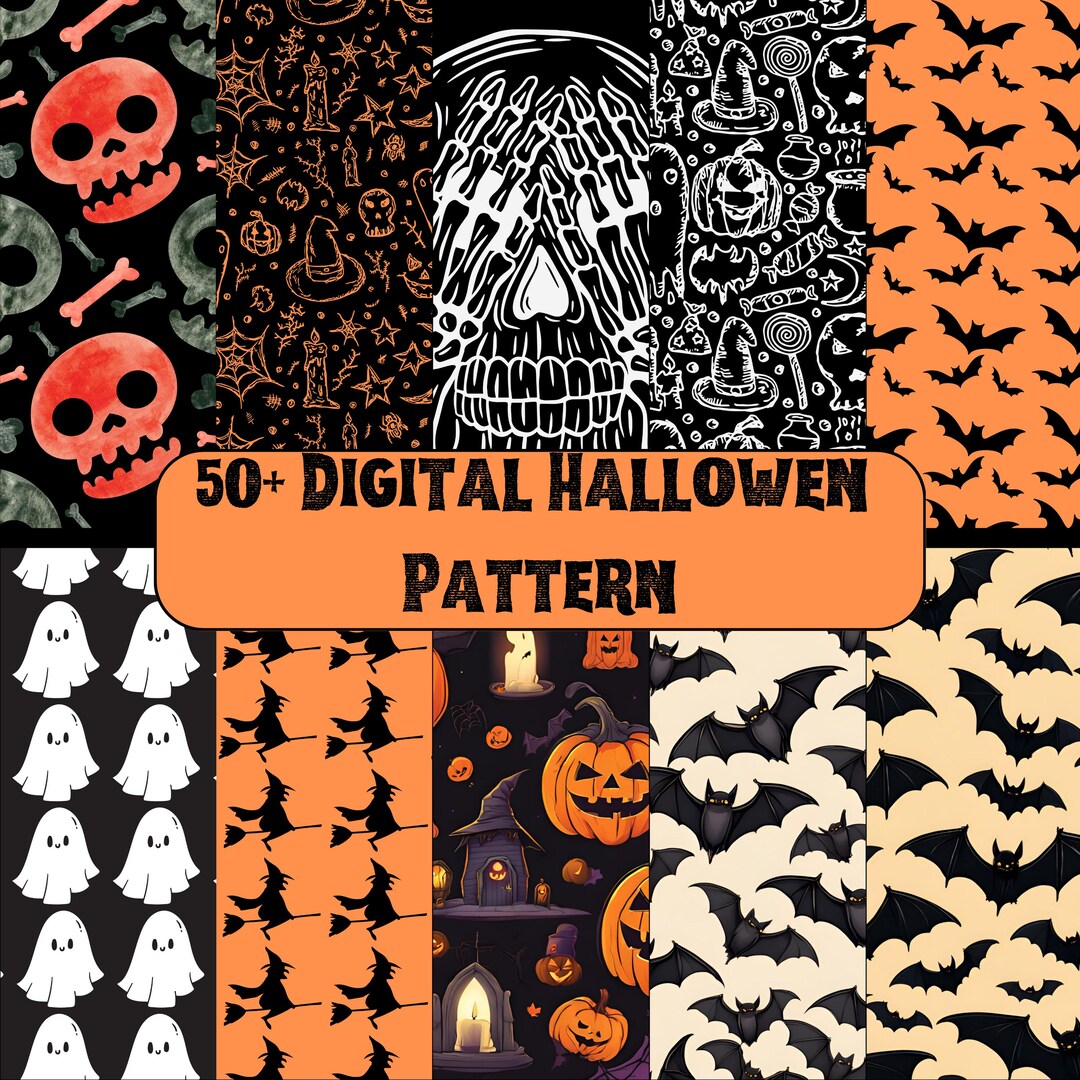 Halloween Patterns 50 Digital Halloween Craft Patterns - Etsy