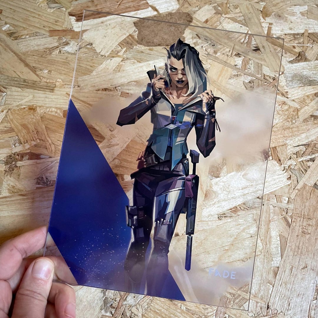 Valorant Fade Fan Art Plaque - Premium Gaming Decor and Original Gift ...