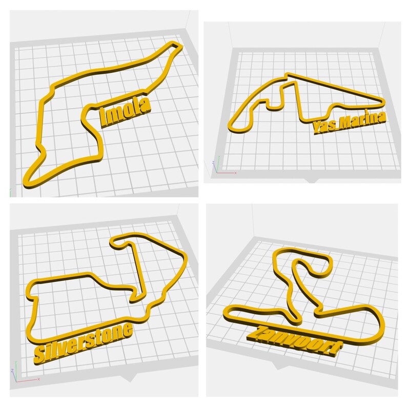 F1 Track F1 Circuits 2024 Wall Art Desk Art Formula 1 3D Printed - Etsy