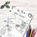 Letter to Santa Coloring Page With Bonus Coloring Sheets - Etsy