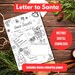 Letter to Santa Coloring Page With Bonus Coloring Sheets - Etsy