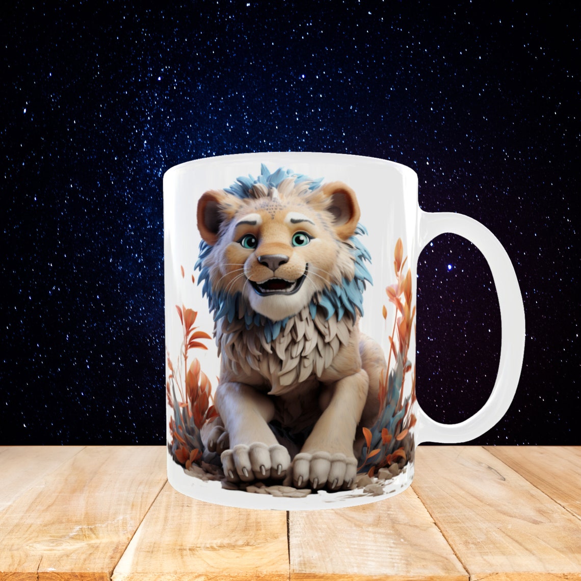 Leon 3D Mug Wrap, 11oz Mug Template. and 15 Oz., 3d Mug Sublimation, 3D ...