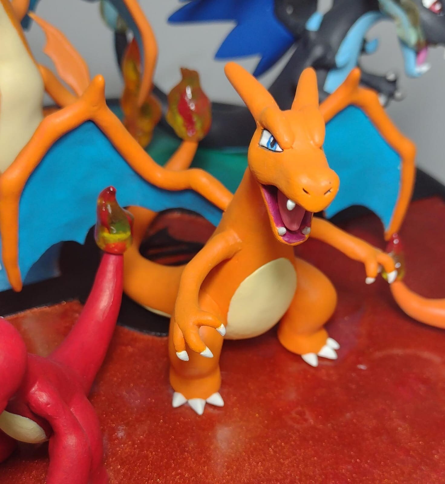 Pokemon Figures Mega Charizard X/Y Charizard Charmeleon - Etsy