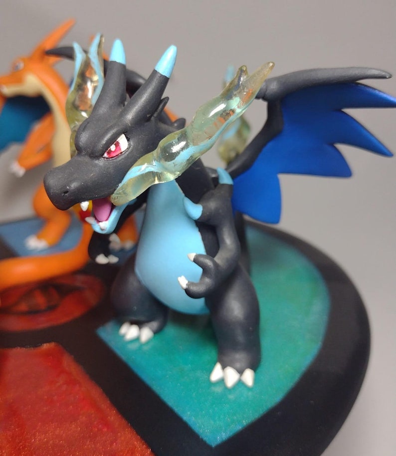 Pokemon Figures Mega Charizard X/Y Charizard Charmeleon - Etsy