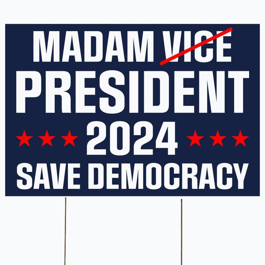 Madam President 2024 Yard Sign, Harris for President, Democrat Garden ...