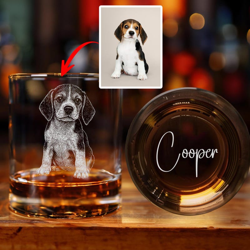 Engraved Name Rocks Glass - Etsy