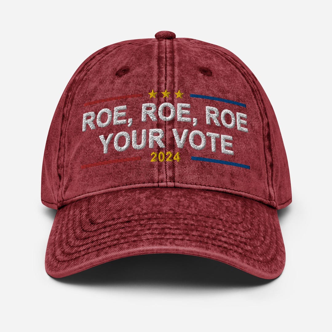 Roe Roe Roe Your Vote Cap, Kamala for President Hat, Political Hat ...