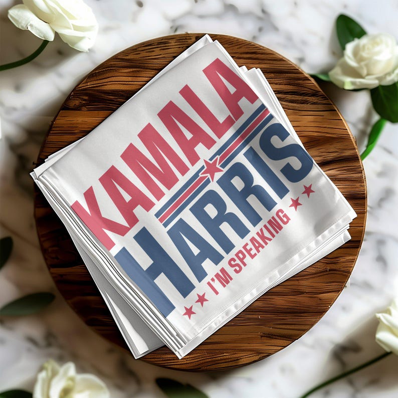 Kamala Harris 2024 Napkin, Political Party Decor, Election Year ...