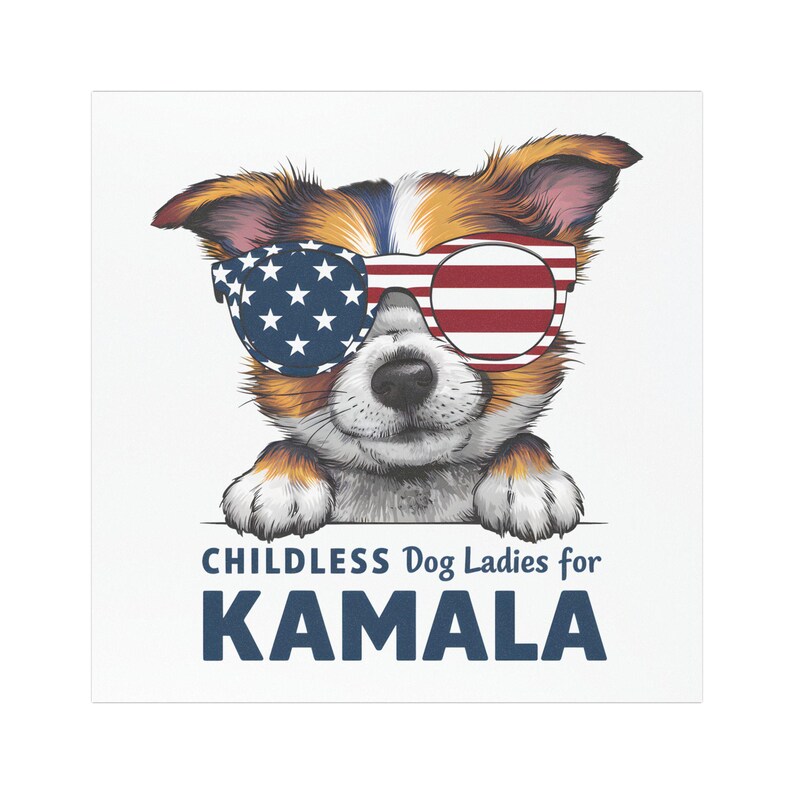 Childless Dog Ladies for Kamala Car Magnet, Kamala Harris Magnet ...