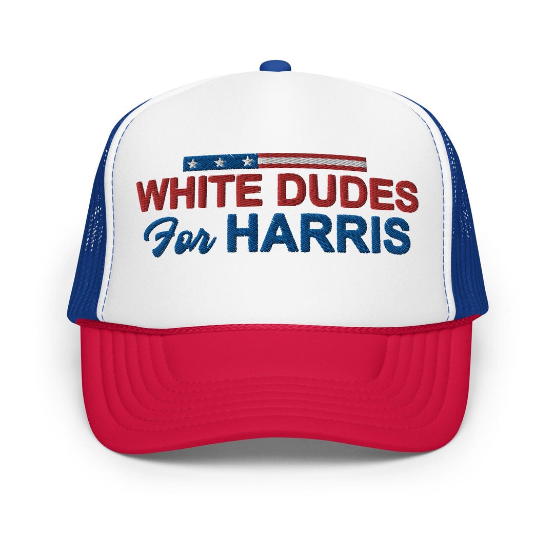 White Dudes for Harris Cap, Kamala for President Hat, Democrat Hat ...